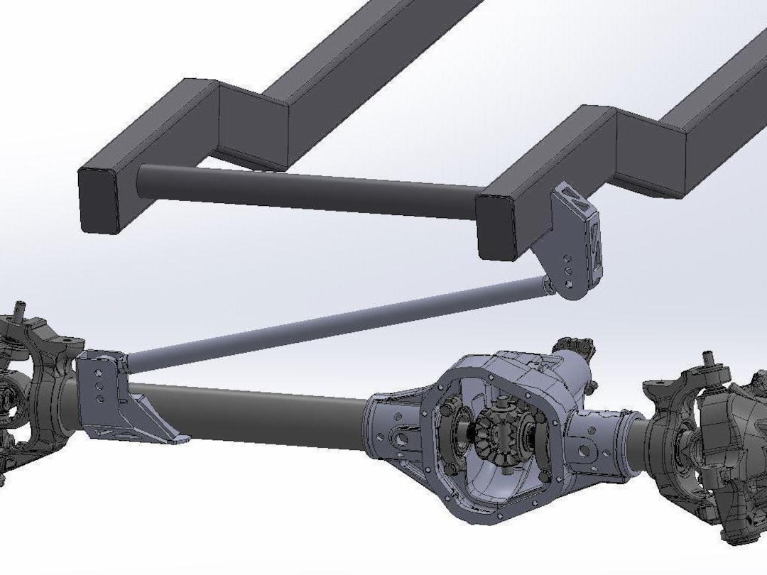 Track Bar Bracket Upper and Lower Kit - Frame Side and Axle Side - DXF ...