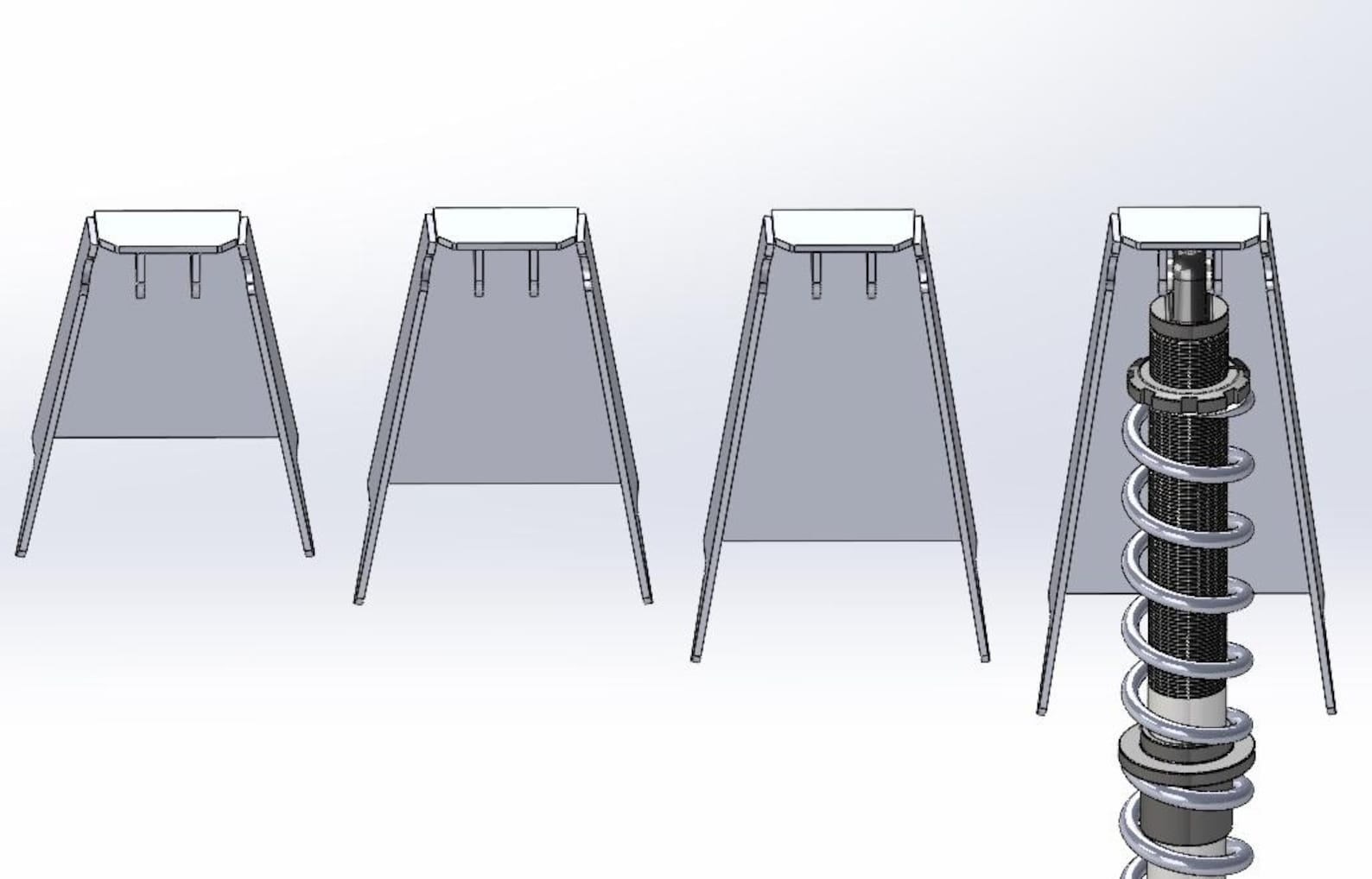 Universal Coil Over Shock Tower DXF File Package 8, 10, 12, 14 Inch ...