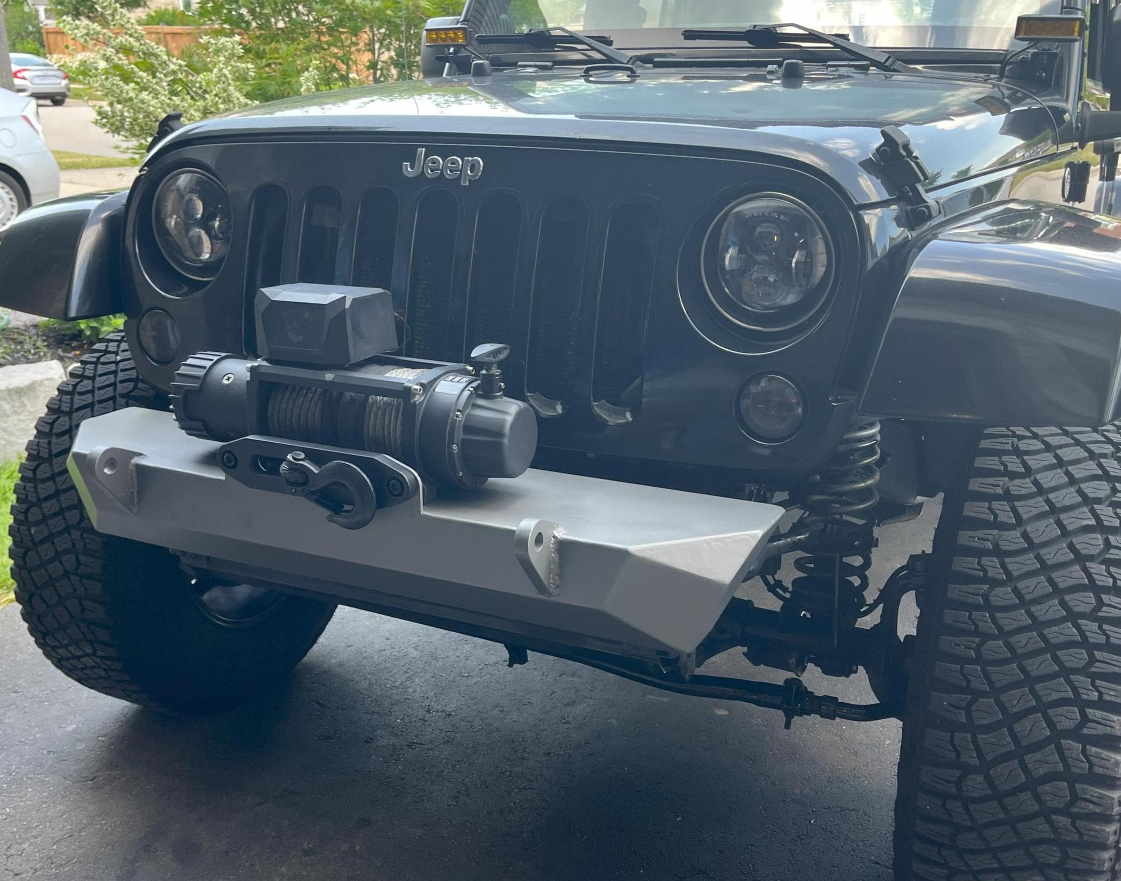 Jeep Wrangler JK Winch Bumper - DXF Files - Etsy