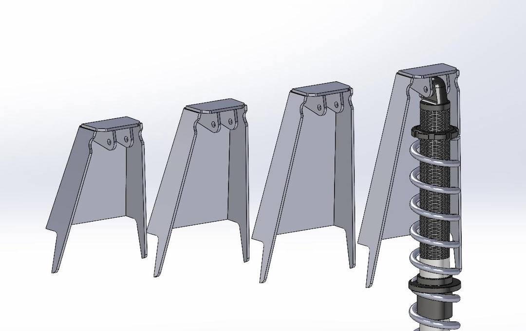Universal Coil Over Shock Tower DXF File Package 8, 10, 12, 14 Inch ...