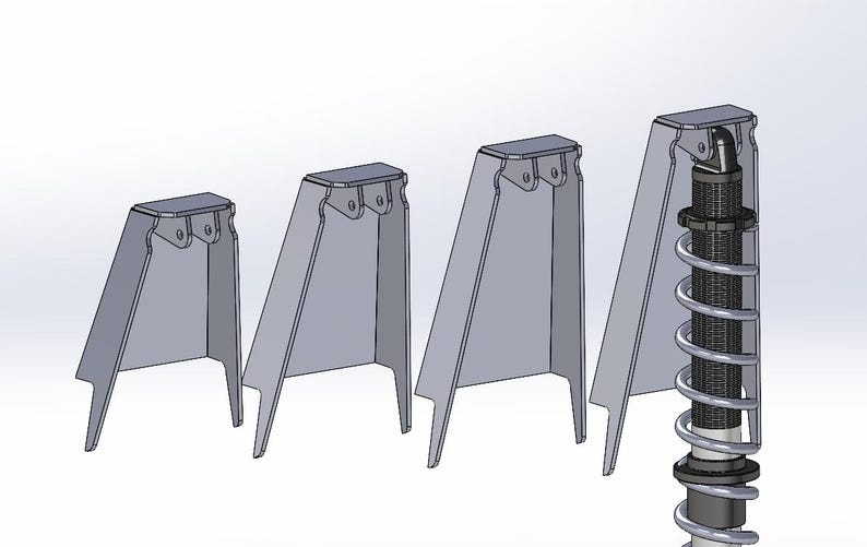 Universal Coil Over Shock Tower DXF File Package 8, 10, 12, 14 Inch ...