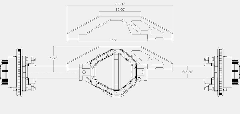 GM 14-bolt Low Profile Rear Axle Truss – DXF Files - Etsy