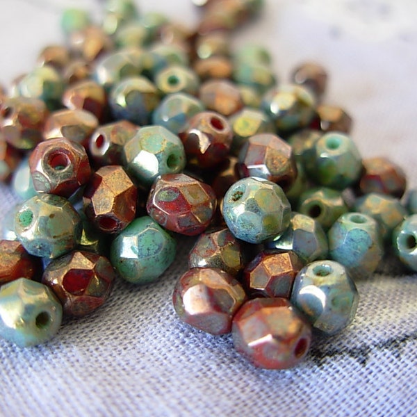 Czech Picasso Beads - Etsy