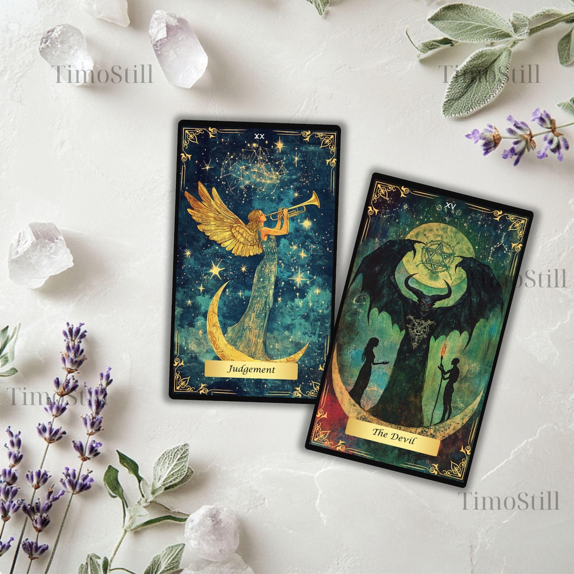 Cosmic Tarot Deck Tarot Deck With Guidebook 78 Custom Tarot Cards ...