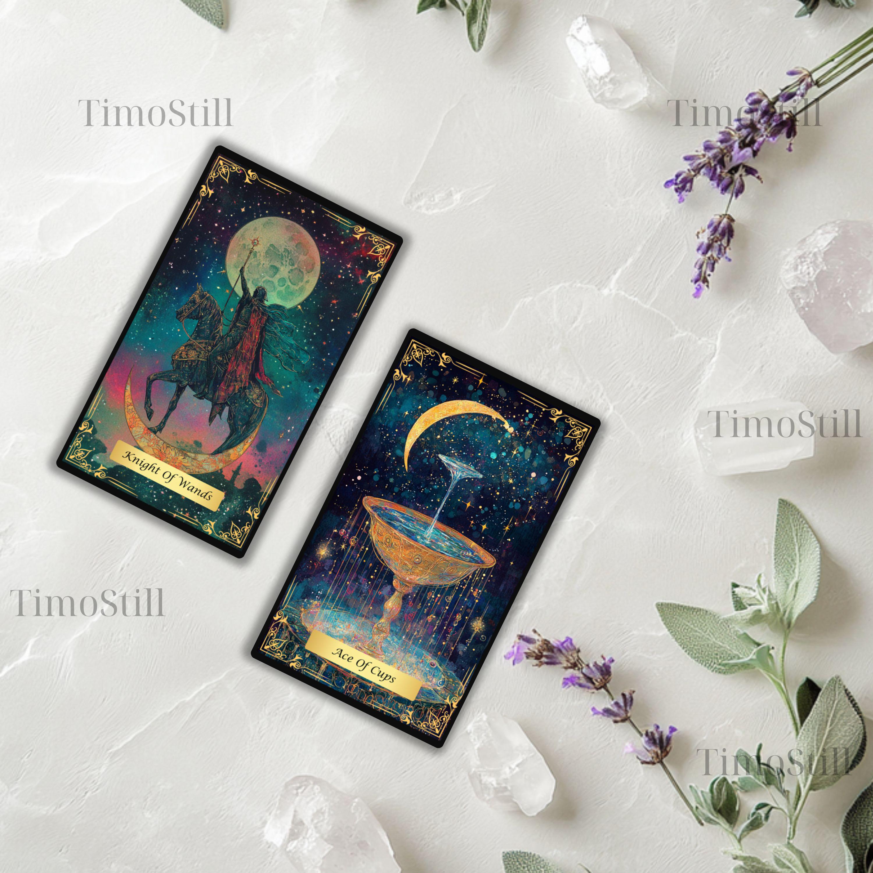 Cosmic Tarot Deck Tarot Deck With Guidebook 78 Custom Tarot Cards ...