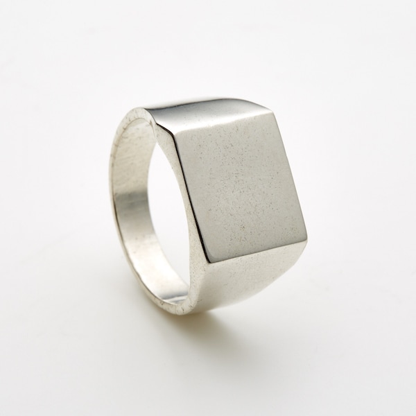 Square Signet Ring - Etsy