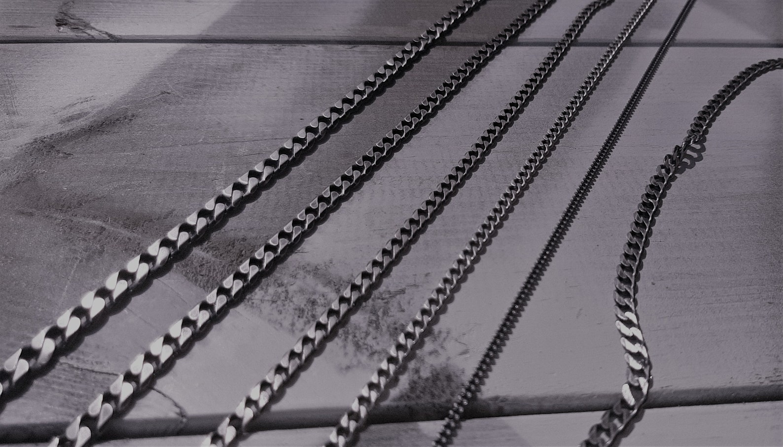 Curb chain-Panzer-4.5W-mens silver chain-Cool-basic silver | Etsy