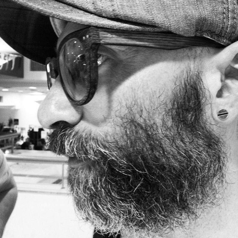 Flat Head-silver-screw Earrings-industrial Studs-mens Flat | Etsy