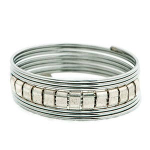 Slinky Ring-silver Stripe-spring Ring-spinning Ring-kinetic Ring ...