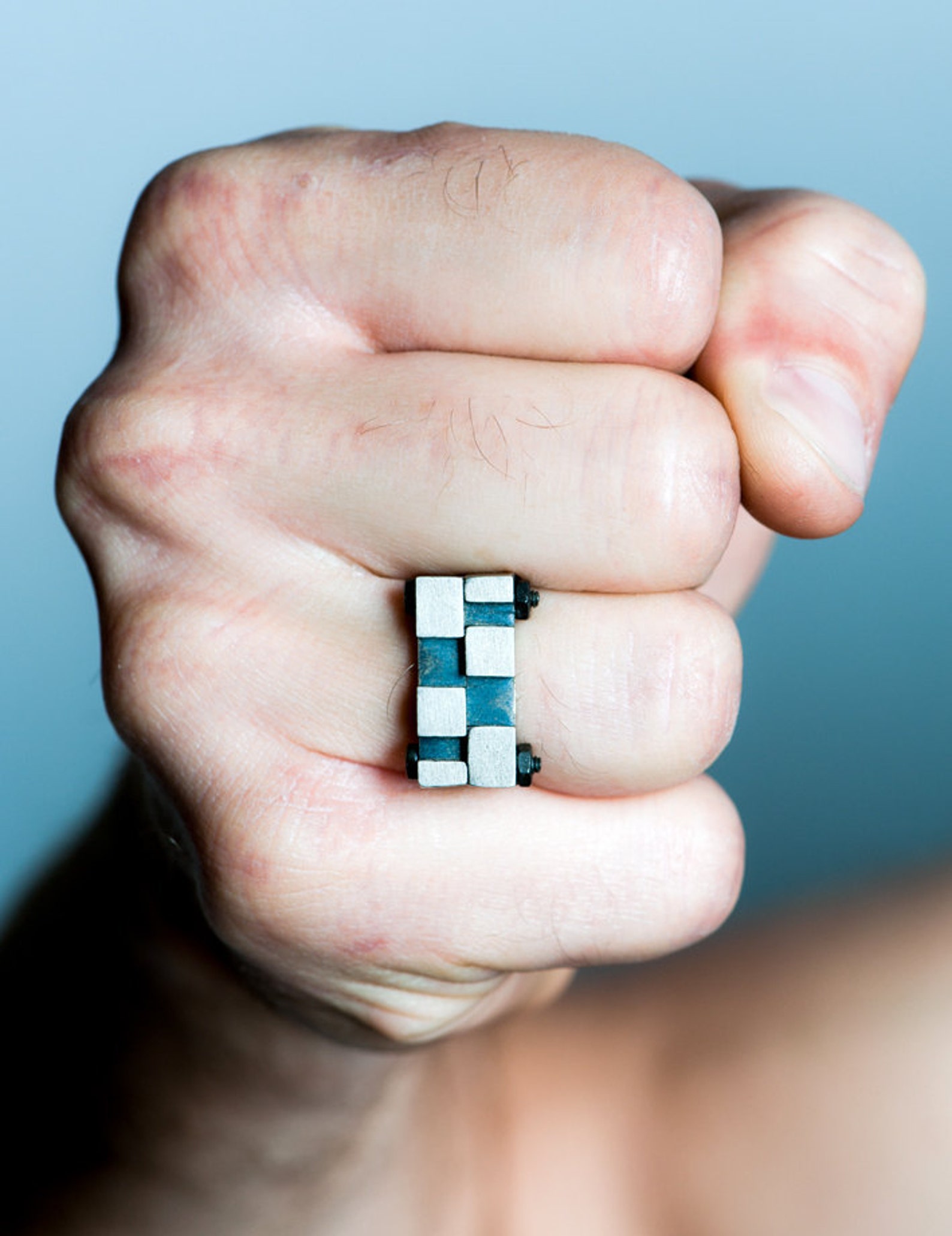 Double Pixel Ring-architectural Ring-geometric Ring-for Designers ...