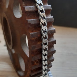 Curb Chain-panzer-4.5w-mens Silver Chain-cool-basic Silver Chain-mens ...