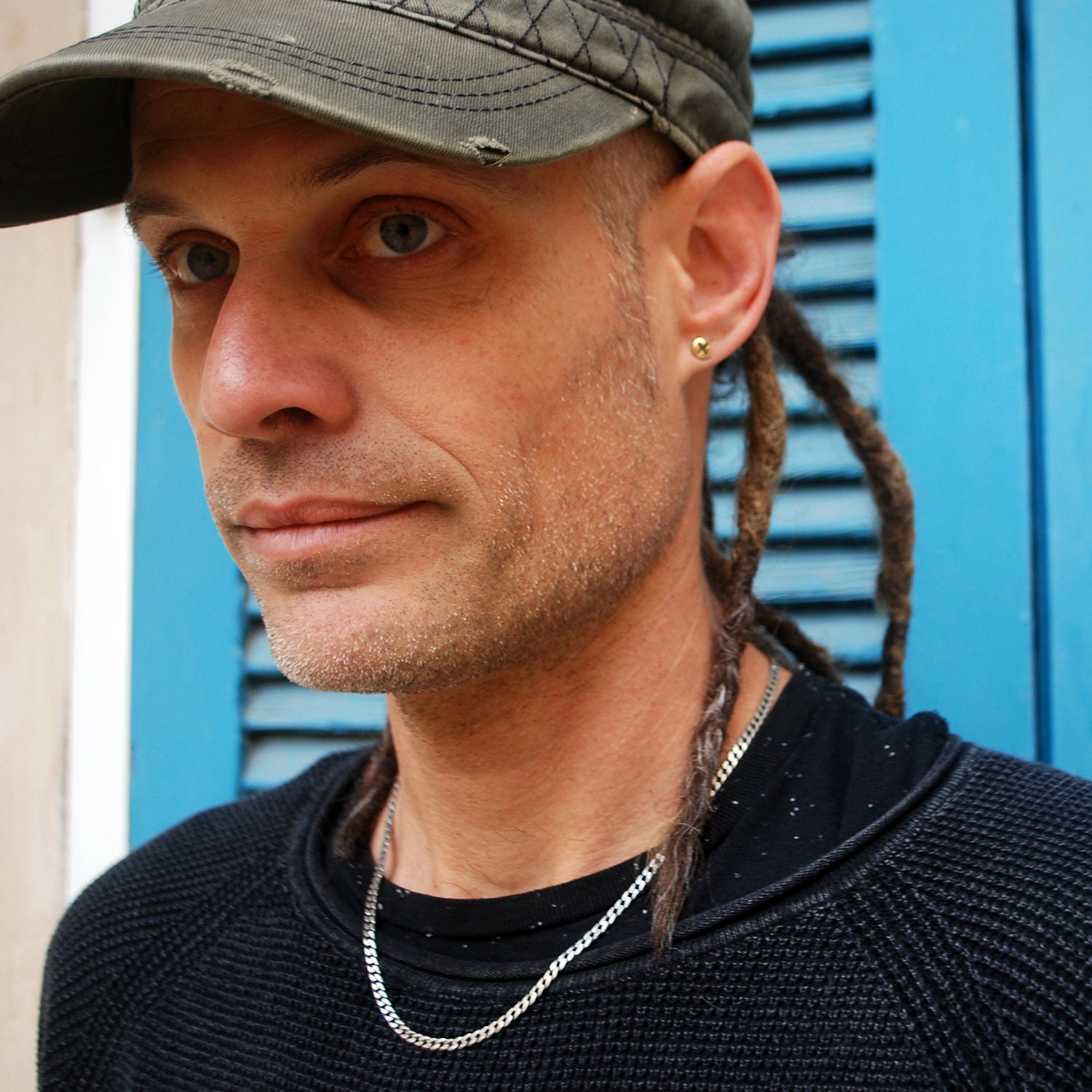 Panzer-Curb chain-mens silver chain-Cool-Simple silver | Etsy