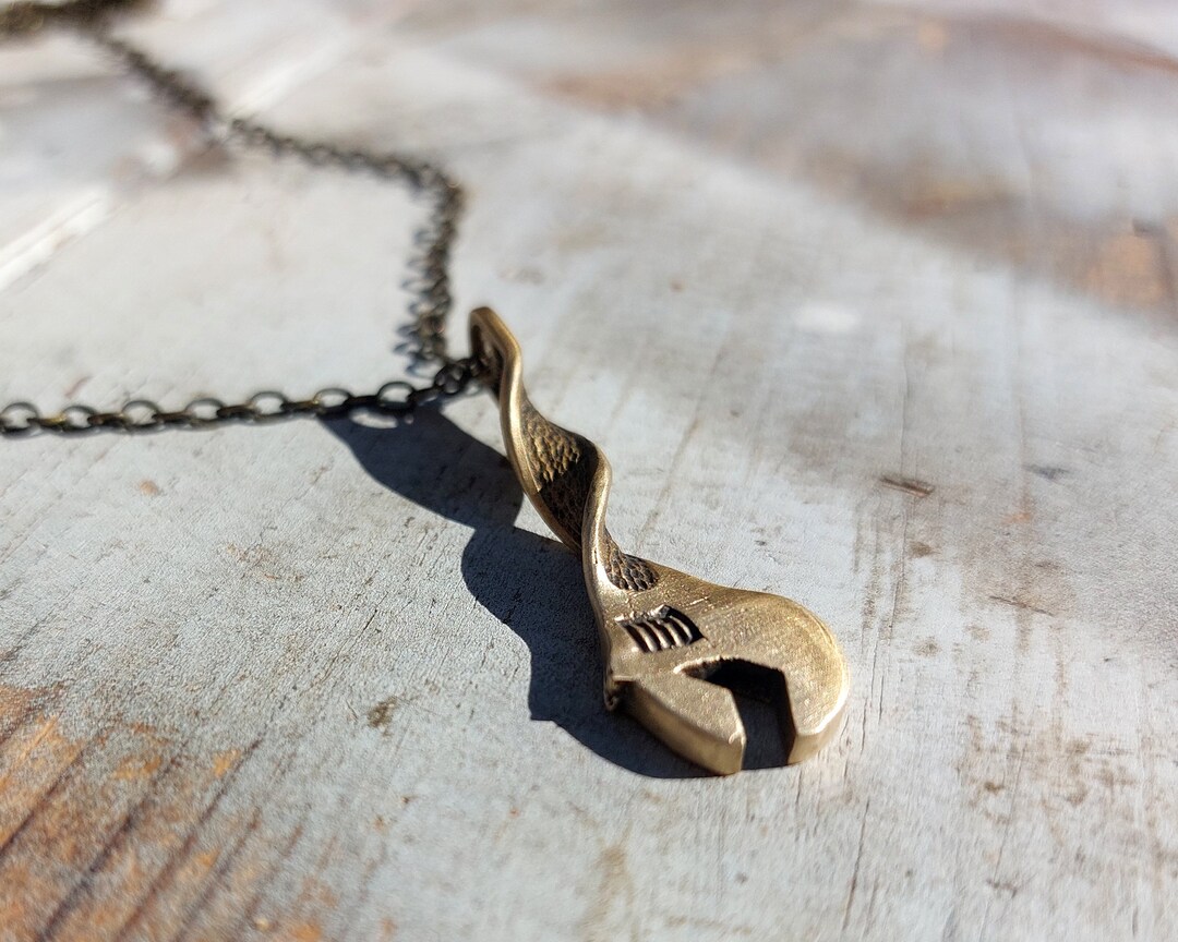 Spanner Necklace-for Mechanic-steampunk Necklace-industrial Design ...