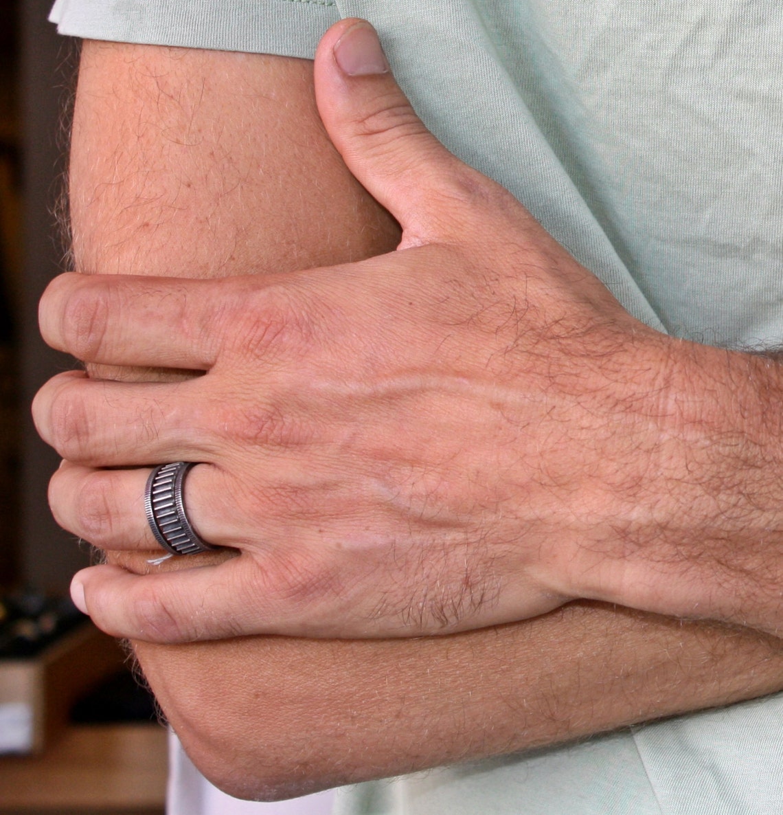 Silver Triple Cog Ring-three Combined Rings-multiple | Etsy