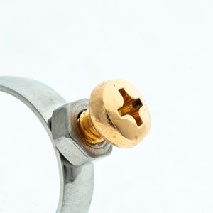 Screw Diamonds-alternative Engagement Ring-steampunk Engagement Ring ...