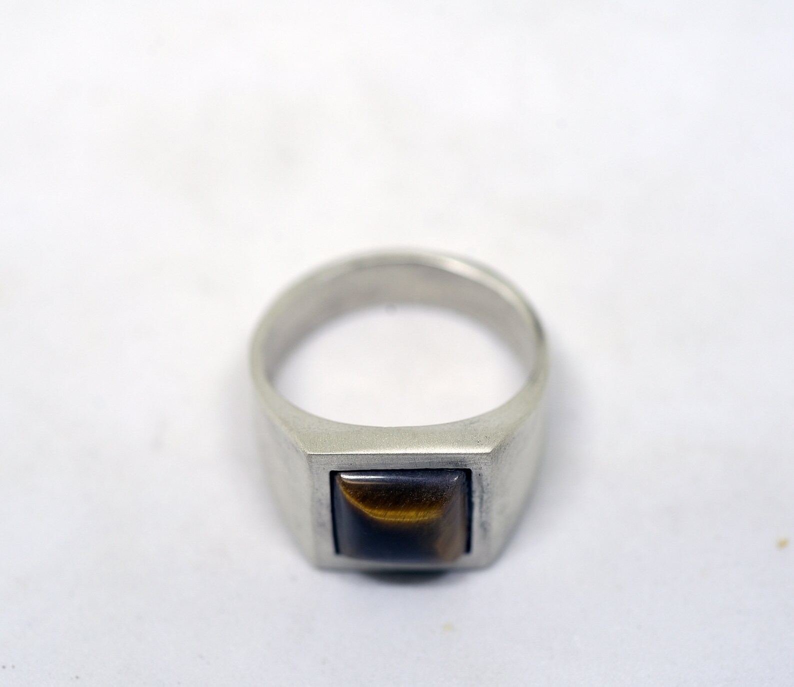 Square Lava Signet-black Lava Ring-lava Ring-lava Signet - Etsy