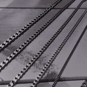 Panzer-curb Chain-mens Silver Chain-cool-simple Silver Chain-3.5w-mens ...