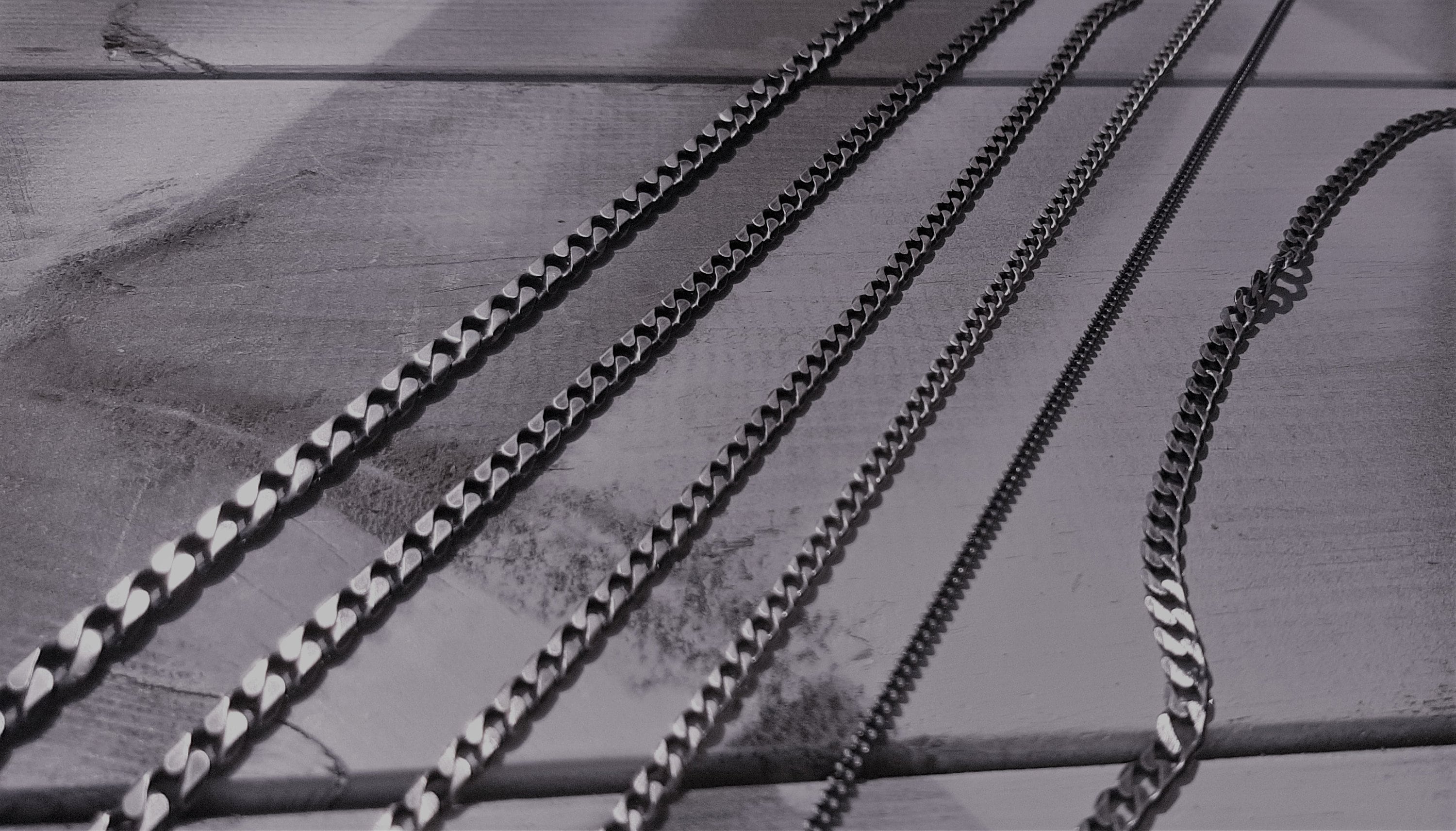 Panzer-curb Chain-mens Silver Chain-cool-simple Silver Chain-3.5w-mens ...