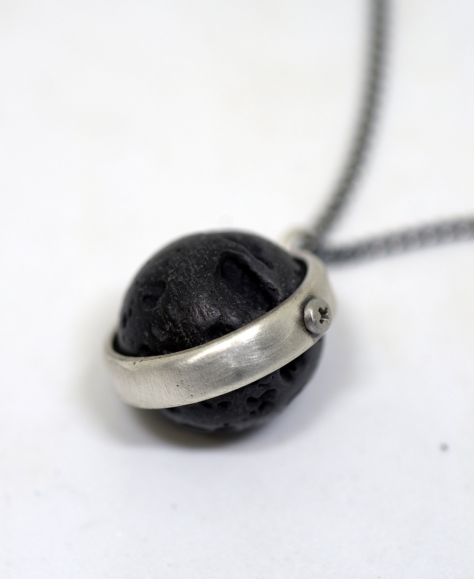 Kinetic Magma-cosmic Jewelry-lava Necklace-black Magma-black | Etsy