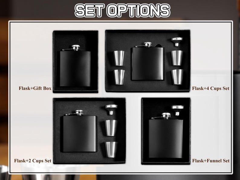 Personalized Engraved Flask for Men, Groomsmen Gift Hip Flask ...