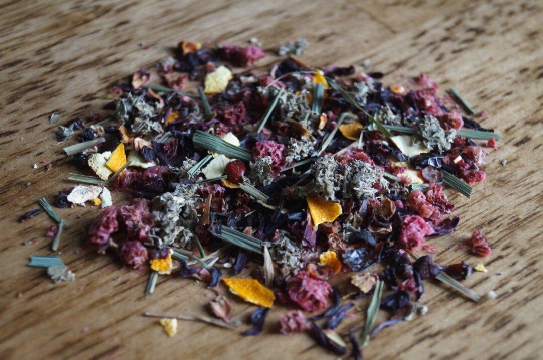 Raspberry Hibiscus Loose Leaf Tea- Herbal Tea, Fruity Tea, Sweet Tea ...