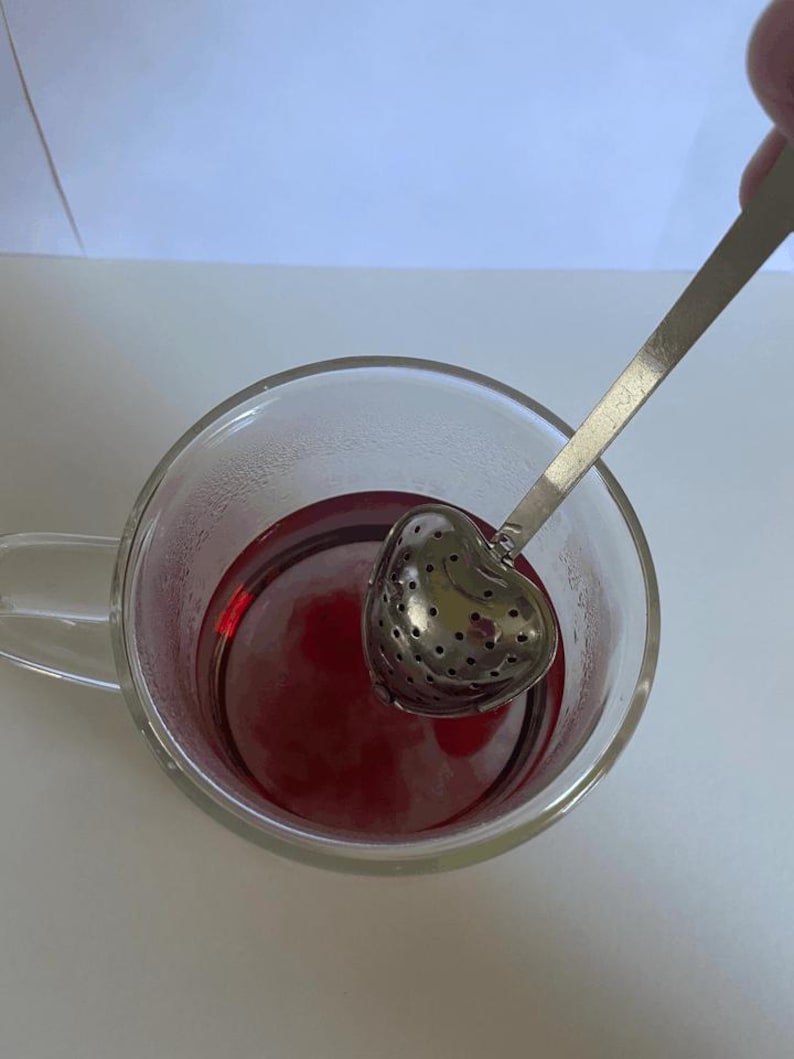 Heart Shaped Tea Infuser, Tea Strainer With Handle, Tea Steeper, Tea ...