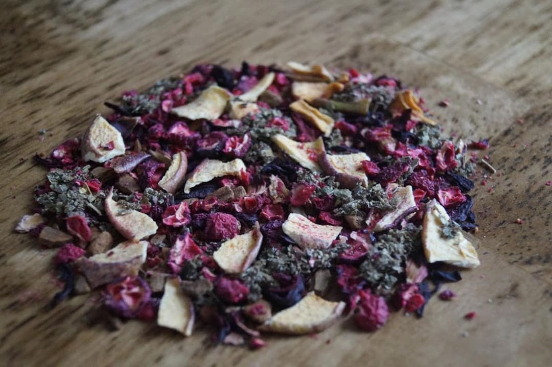 Cranberry Apple Loose Leaf Tea- Fruity Tea, Caffeine Free, Cranberry ...