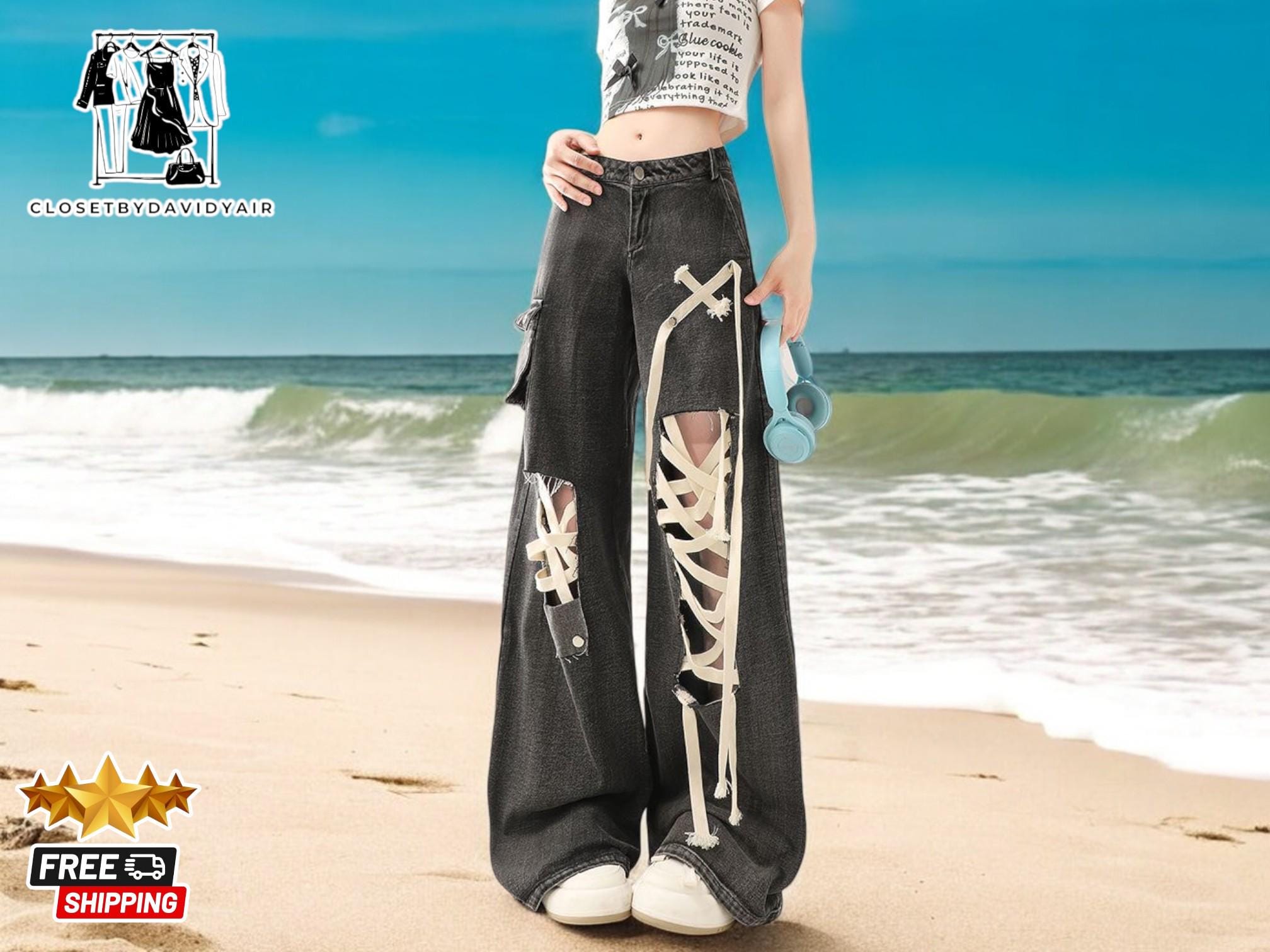 Y2k Harajuku Pants - Etsy Y2k Harajuku Pants - Etsy
