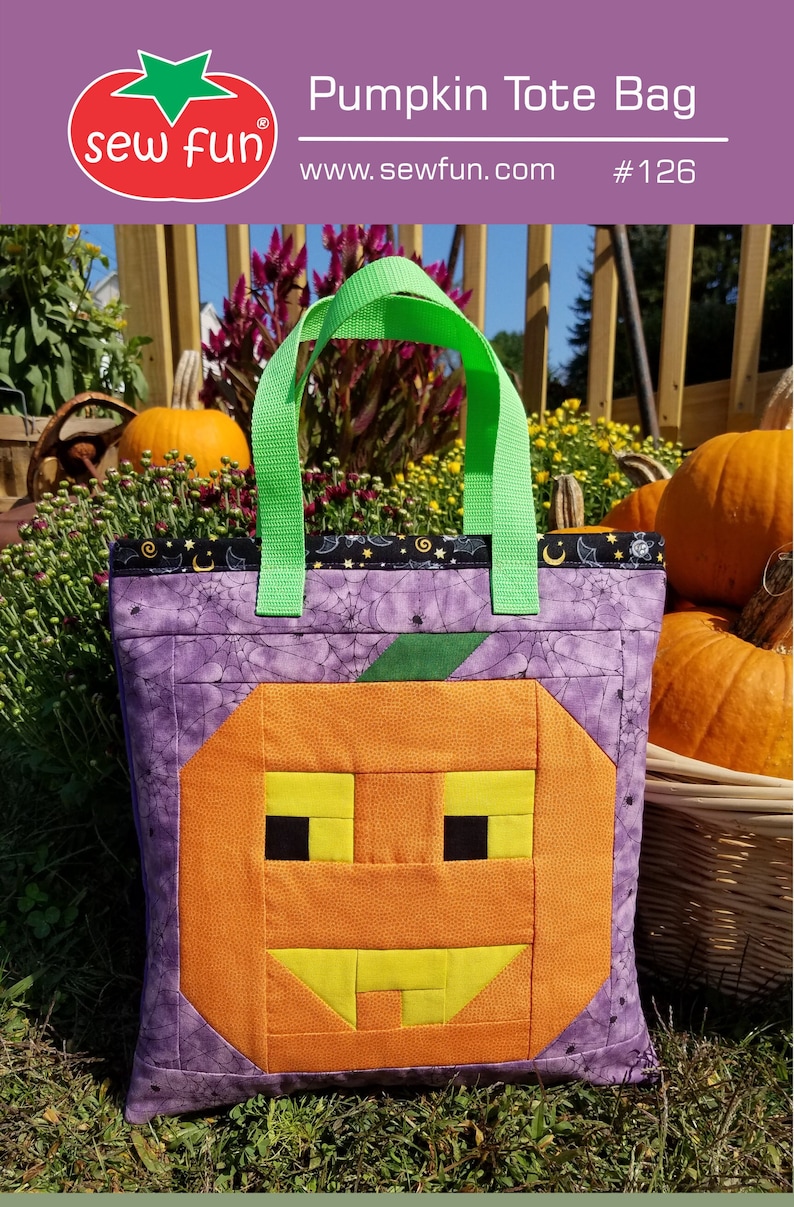 Jack O' Lantern Quilted Bag Trick-o-treat Tote Bag Sew Fun® Sewing ...