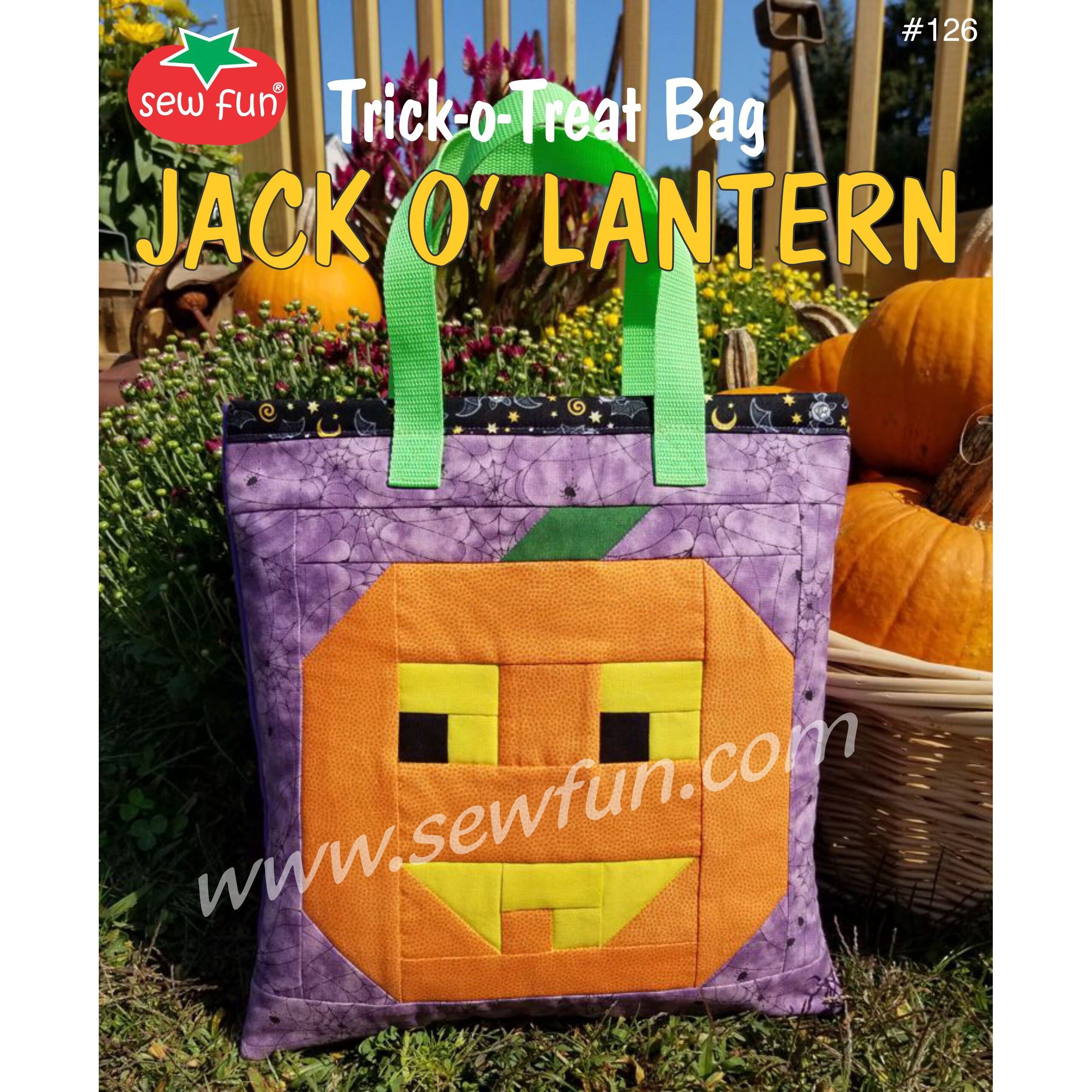 Jack O' Lantern Quilted Bag Trick-o-treat Tote Bag Sew Fun® Sewing ...