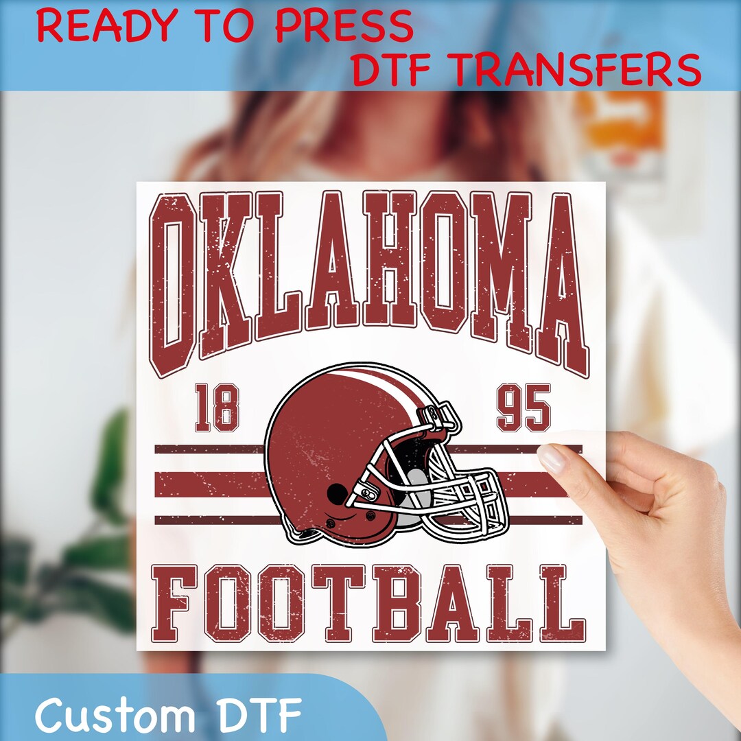 Retro Oklahoma Football DTF Transfers, Oklahoma Football Fan Gift DTF ...