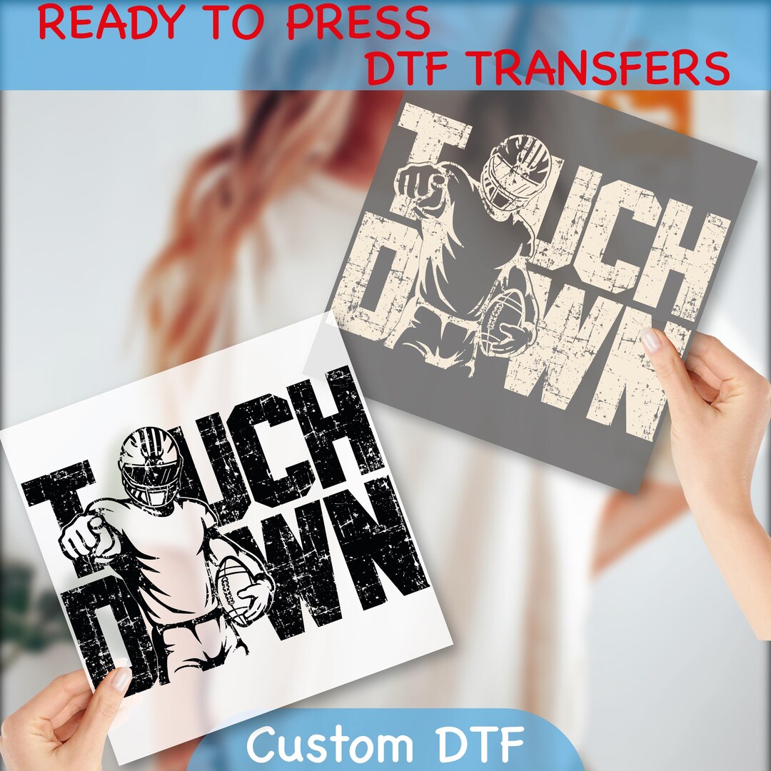 Touchdown Season Ready to Press, Retro Touch Down Season Dtf, Game Day ...