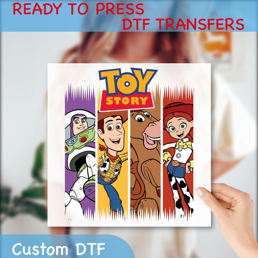 Toy Story Friends Ready to Press, Disney Dtf Transfers, Full Color Heat ...