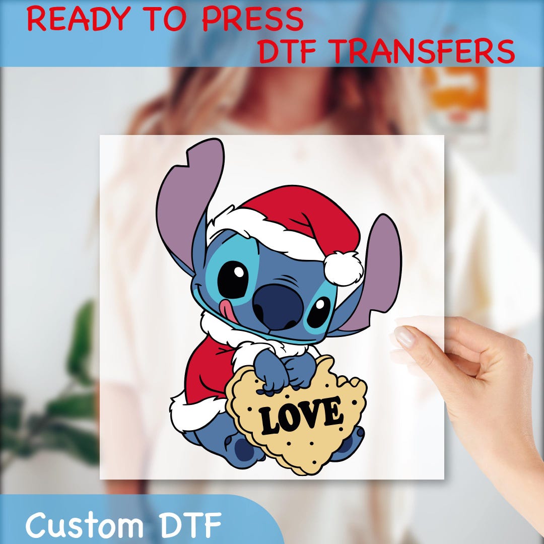 Stitch Vacation, Disney Heat Transfer, Love Stitch Dtf, Disney Ready to ...