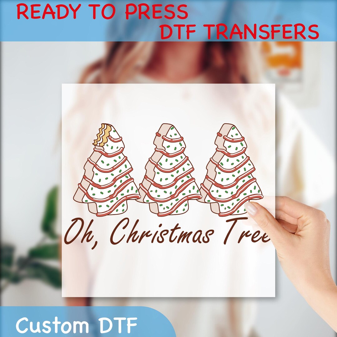 Oh Christmas Tree DTF Transfer, Christmas Ready to Press, Retro ...