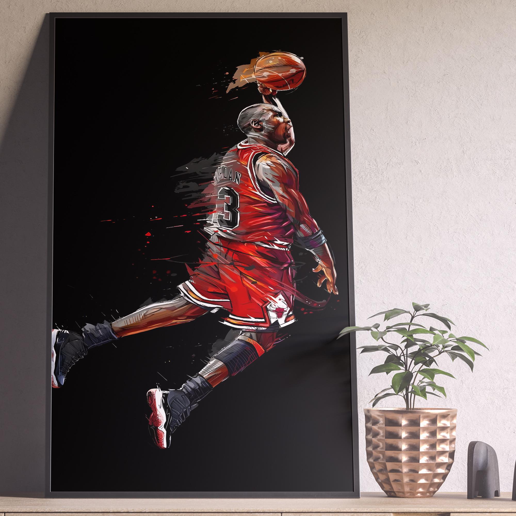 Michael Jordan Poster, Michael Jordan Print, Michael Jordan NBA Poster ...