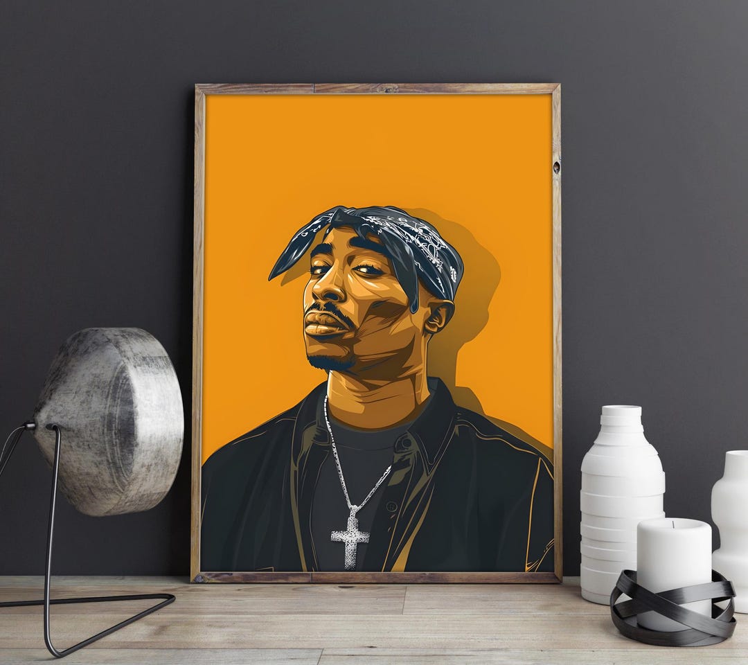 Tupac Poster, Tupac Print, Tupac Wall Art, Tupac Home Decor, Tupac ...