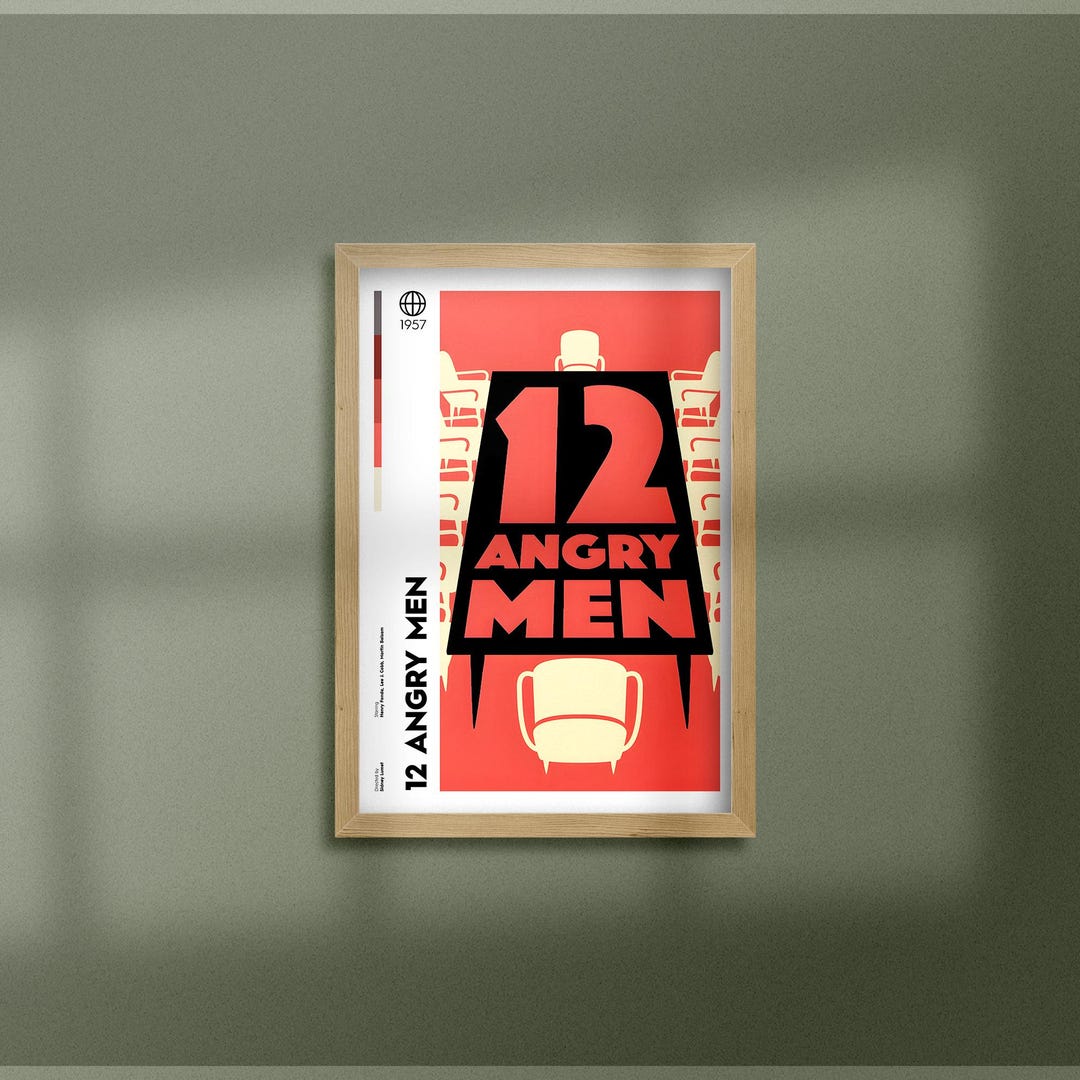 12 Angry Men Poster, 12 Angry Men Print, 12 Angry Men Wall Art ...