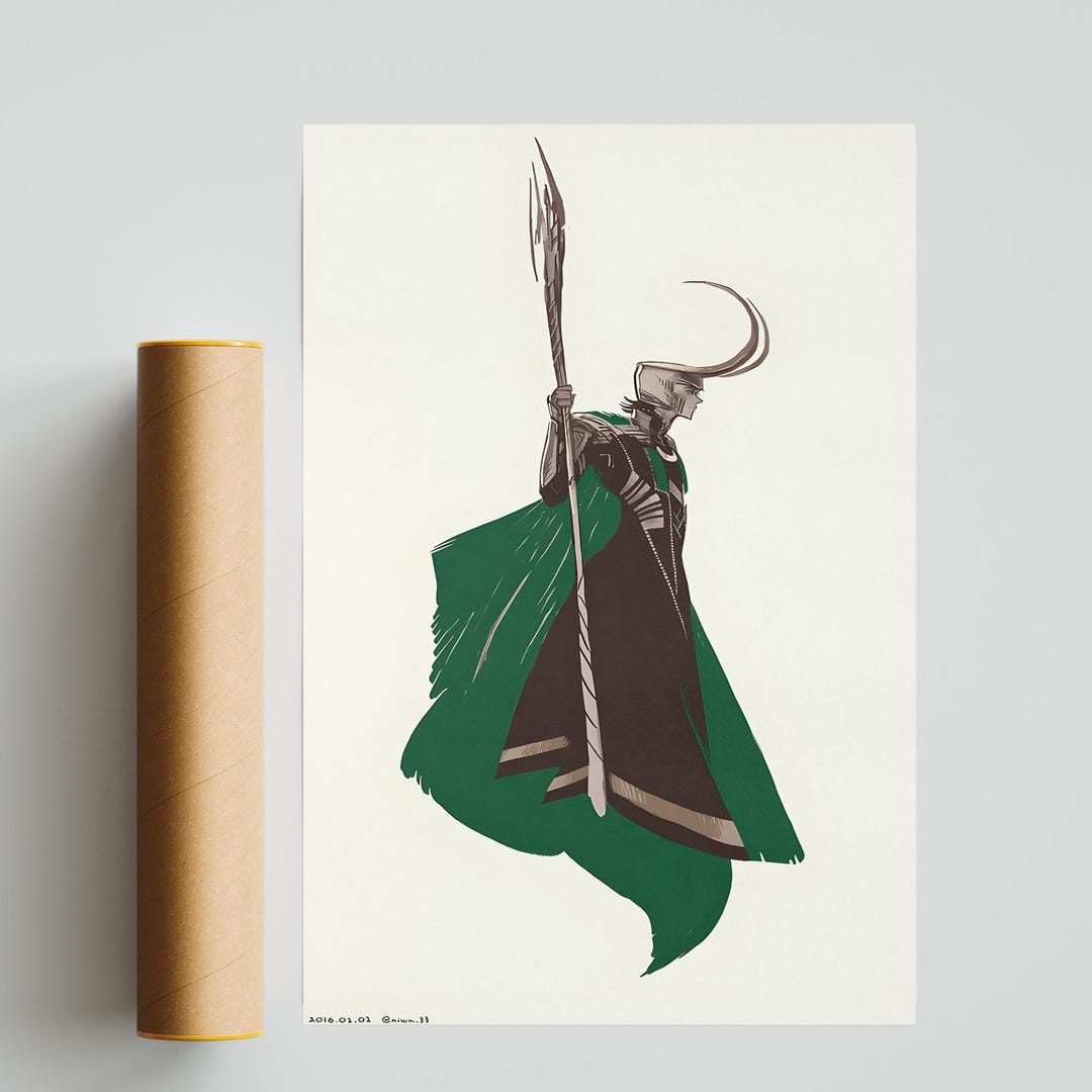 Loki Poster, Loki Print, Loki Wall Art, Marvel Home Decor, Marvel ...