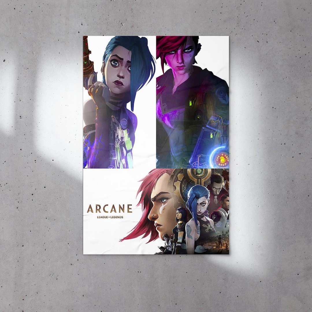 Arcane Poster, Jinx Anime Poster, Arcane Wall Art, Arcane Netflıx Jinx ...