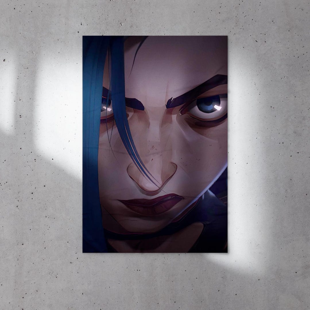Arcane Poster, Jinx Anime Poster, Arcane Wall Art, Arcane Netflıx Jinx ...