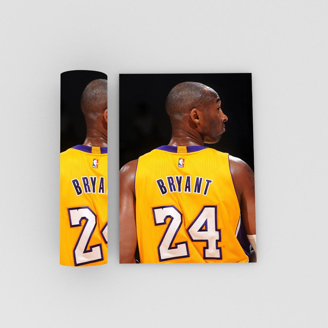 Kobe Bryant Poster, Kobe Bryant Print, Black Mamba Kobe Poster, Vintage ...
