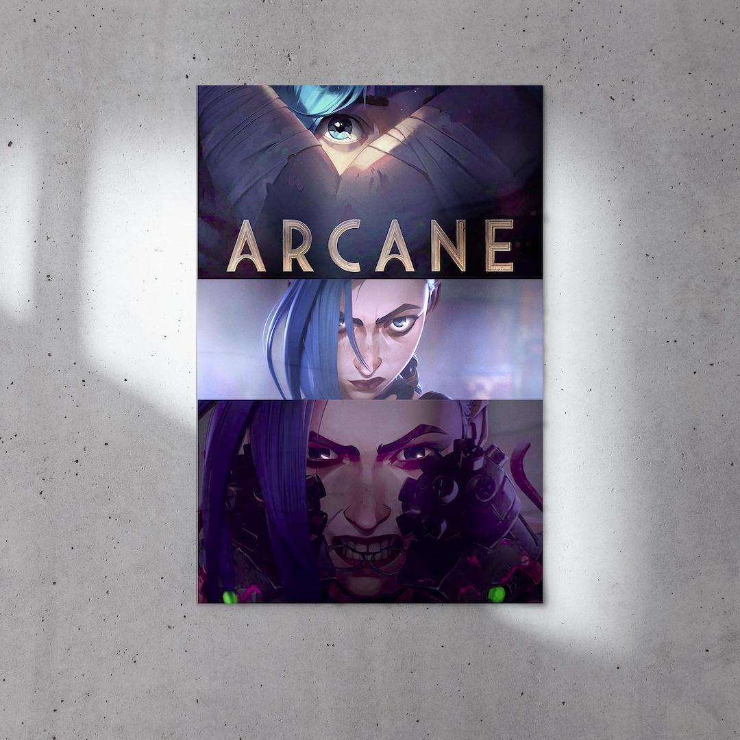 Arcane Poster, Jinx Anime Poster, Arcane Wall Art, Arcane Netflıx Jinx ...