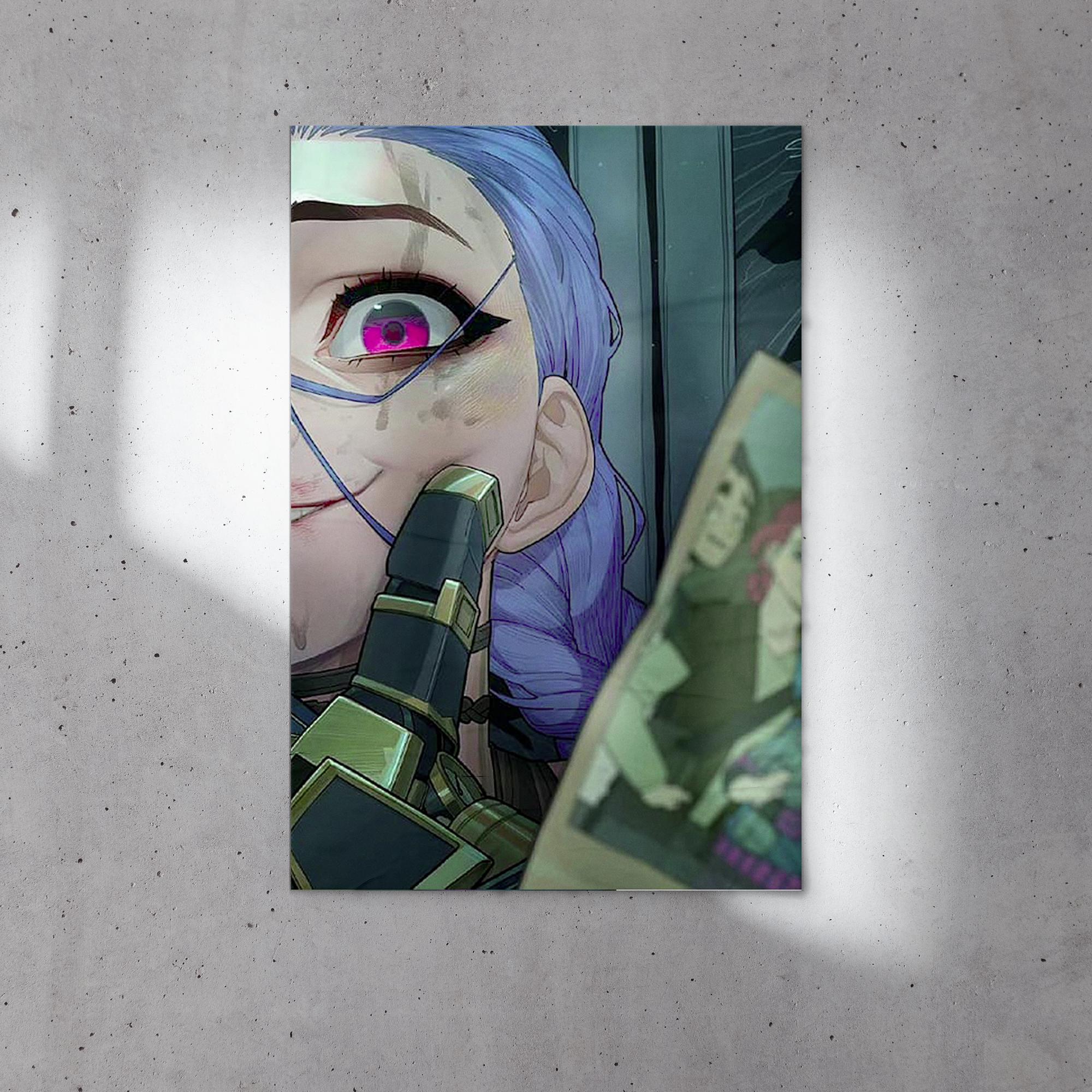Arcane Poster, Jinx Anime Poster, Arcane Wall Art, Arcane Netflıx Jinx ...