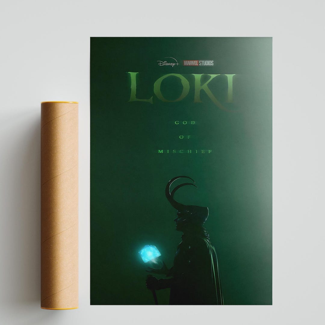 Loki Poster, Loki Print, Loki Wall Art, Marvel Home Decor, Marvel ...