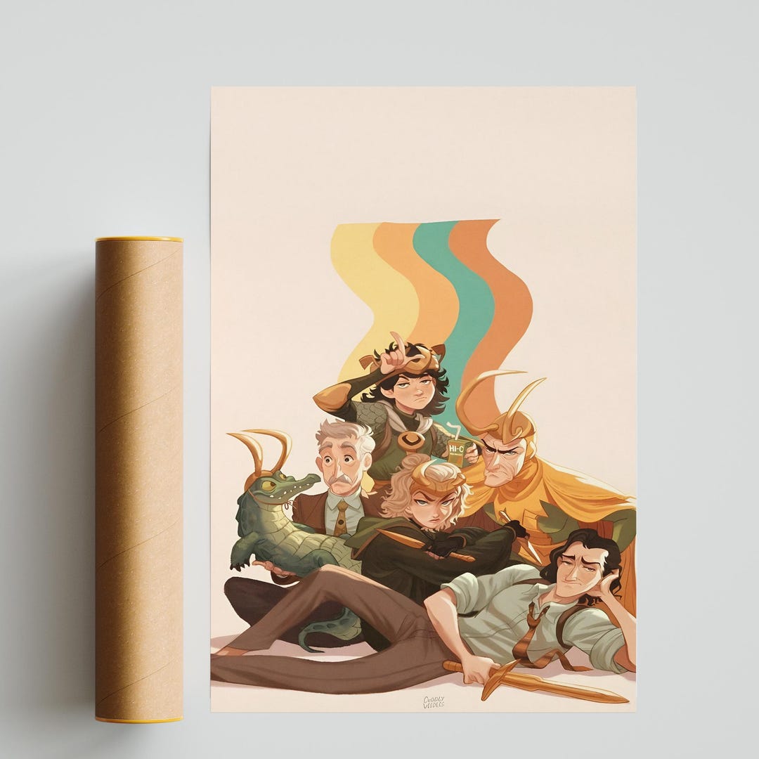 Loki Poster, Loki Print, Loki Wall Art, Marvel Home Decor, Marvel ...