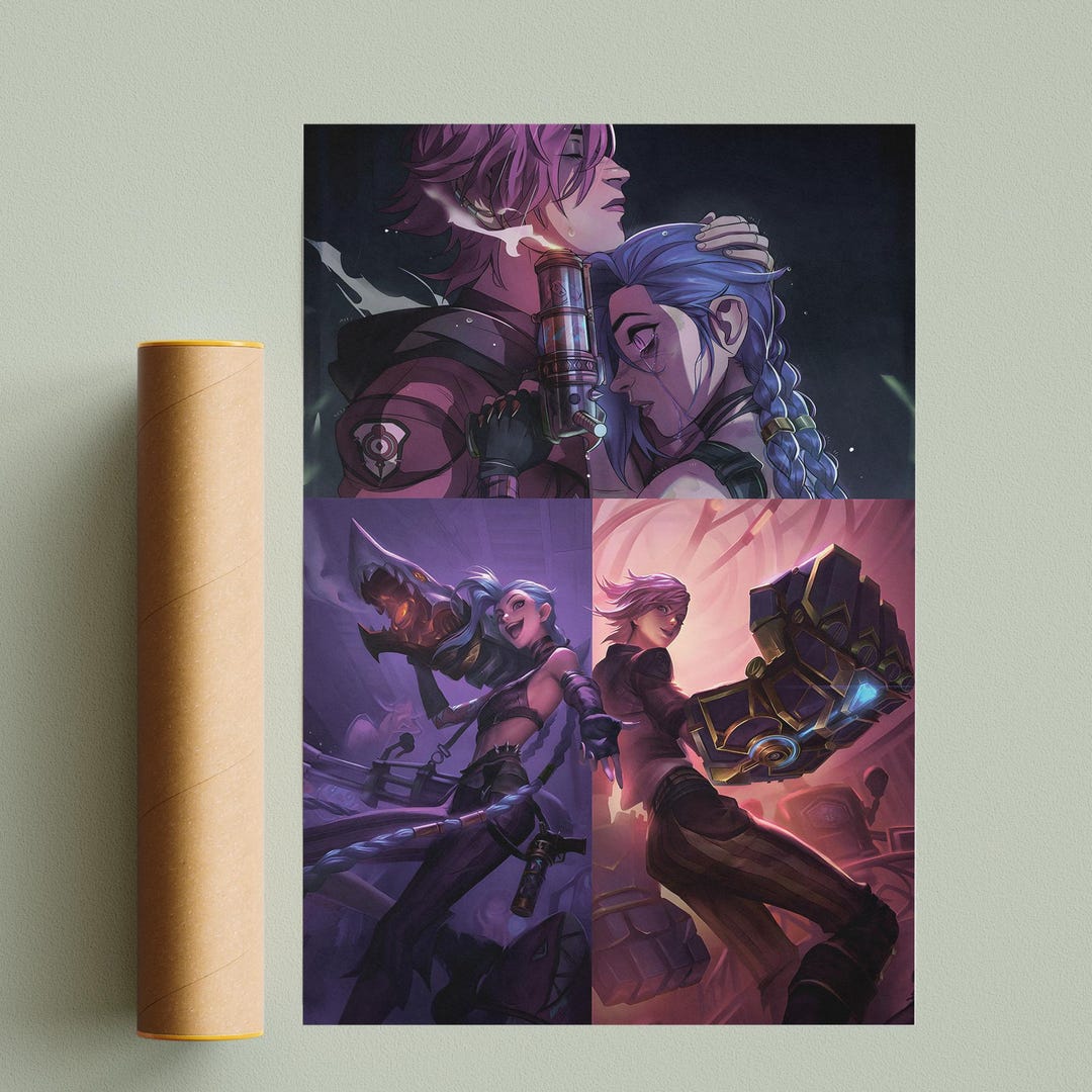 Arcane Poster, Jinx Anime Poster, Arcane Wall Art, Arcane Netflıx Jinx ...