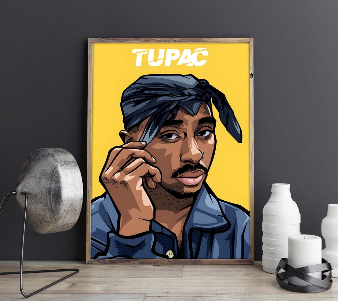 Tupac Poster, Tupac Print, Tupac Wall Art, Tupac Home Decor, Tupac ...