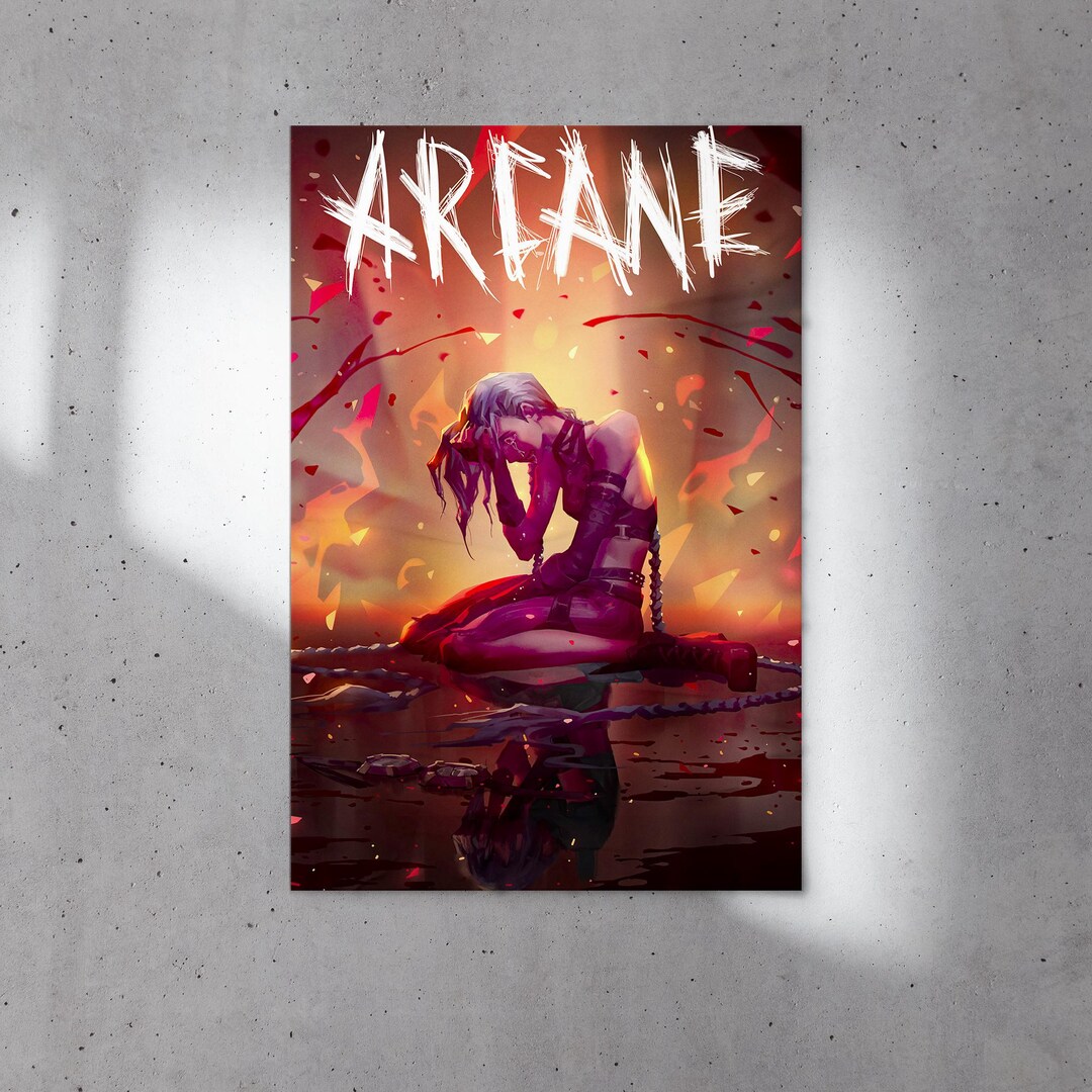 Arcane Poster, Jinx Anime Poster, Arcane Wall Art, Arcane Netflıx Jinx ...