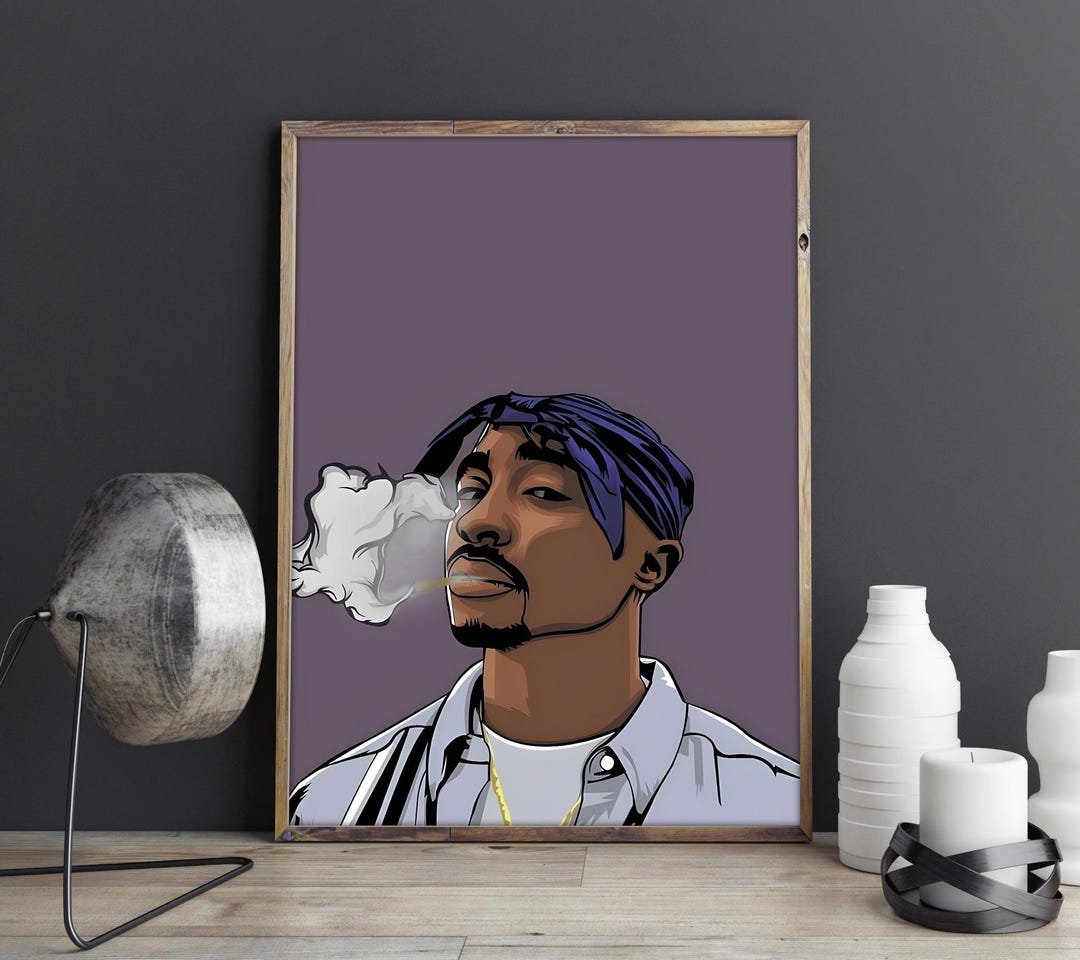 Tupac Poster, Tupac Print, Tupac Wall Art, Tupac Home Decor, Tupac ...